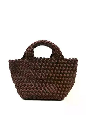NAGHEDI Mini St. Barths Woven Tote Bag - Brown