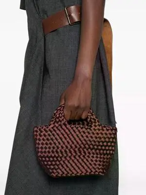 NAGHEDI Mini St. Barths Woven Tote Bag - Brown