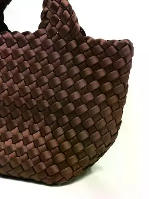 NAGHEDI Mini St. Barths Woven Tote Bag - Brown