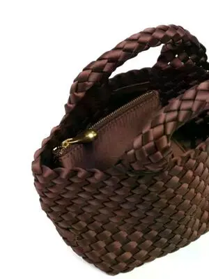 NAGHEDI Mini St. Barths Woven Tote Bag - Brown