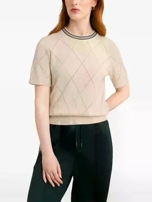 Pringle Of Scotland Argyle-textured T-shirt