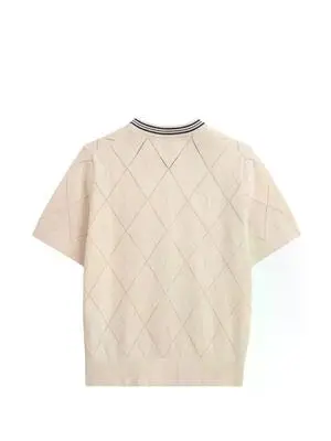 Pringle Of Scotland Argyle-textured T-shirt