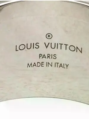 LOUIS VUITTON 2019 Brass Monogram Signet Ring L Costume Ring