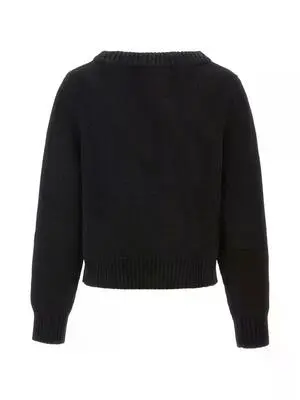 Soft Goat Chunky-knit V-neck Sweater