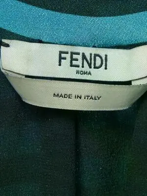 Fendi Wave-striped Midi Dress