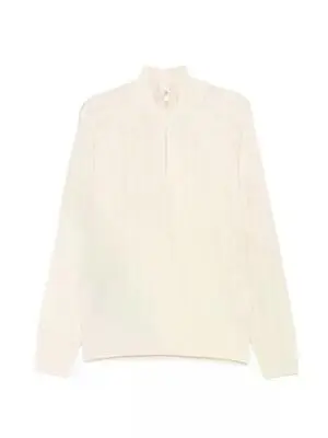 BOSS Cable-knit Quarter-zip Sweater - Neutrals