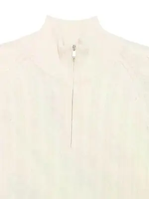 BOSS Cable-knit Quarter-zip Sweater