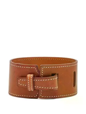 Hermès Wide Étrivière Bracelet - Brown