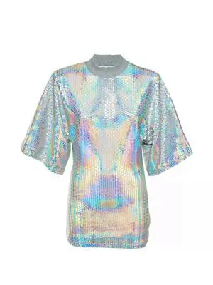 Attico Holographic Jersey T-shirt