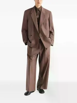 LEMAIRE Double-breasted Jacket In Tropical Wool Blend