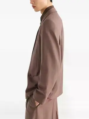 LEMAIRE Double-breasted Jacket In Tropical Wool Blend