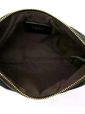 Fendi 2010-2026 Zucchino Canvas Chain Pochette Shoulder Bag