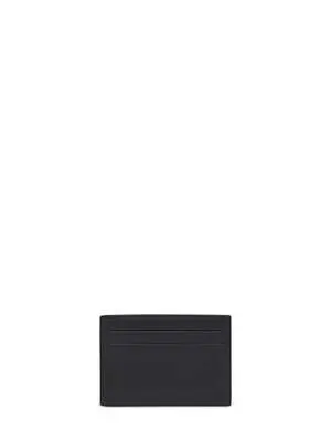 Fendi Black Slim Squared Ff Card Holder