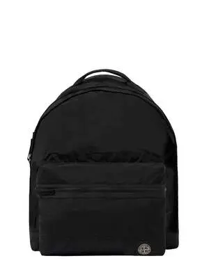 Stone Island Black Nylon Metal Backpack - Multicolor