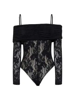 Zimmermann Black Lace Rebellion Bodysuit