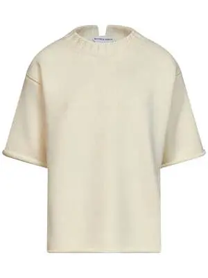 Bottega Veneta Rice Wool And Cashmere Blend Knit T-shirt - Multicolor