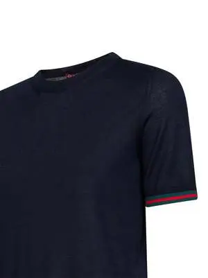 Gucci Blue Cashmere Knitted Top