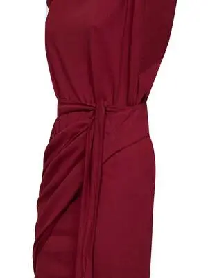 Isabel Marant Étoile Marant Dark Burgundy Jersey Marielle Draped Mini Dress