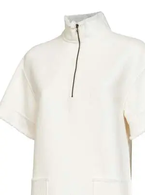 Max Mara White Mxmsavana Sweatshirt-style Mini Dress - Multicolor