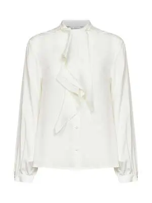 Max Mara White Mxmleccio Ruffled Shirt