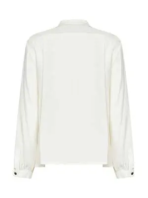 Max Mara White Mxmleccio Ruffled Shirt