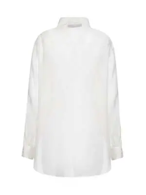 Fendi White Organza Shirt With Ajour Motif - Multicolor