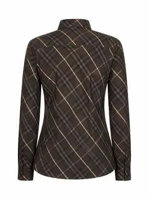 Burberry Multicolored Burbery Check Pattern Slim-fil Shirt
