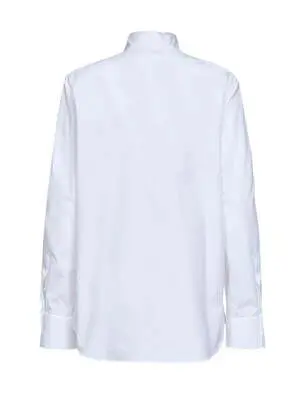 Givenchy White Poplin Cocoon Bow Shirt
