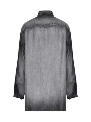 DIESEL® Grey Coated Fluid Denim De-arven-s Shirt