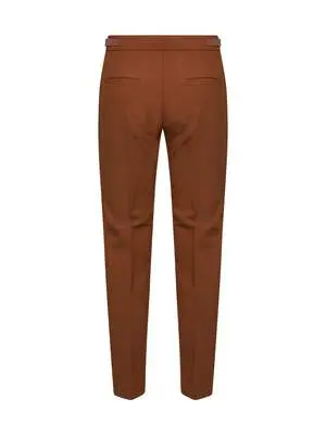 Max Mara Brown Mxmacino Slim-fit Trousers