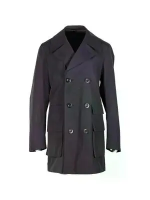 Valentino Garavani Double-breasted Flap-pocket Coat - Blue