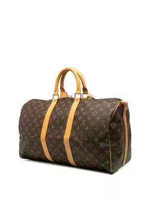 LOUIS VUITTON 1996 Monogram Keepall Bandouliere 45 Travel Bag