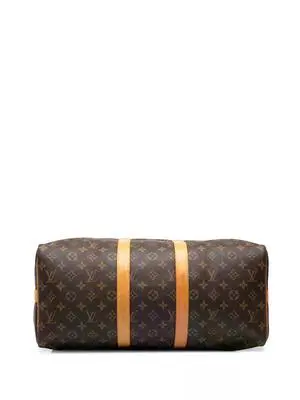 LOUIS VUITTON 1996 Monogram Keepall Bandouliere 45 Travel Bag