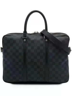 LOUIS VUITTON 2016 Damier Graphite Porte Documents Voyage Pm Business Bag