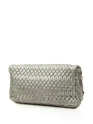Miu Miu 2010-2026 Matelasse Metallic Nappa Crystal Chain Satchel