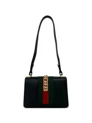 Gucci 2016-2026 Small Calfskin Web Sylvie Satchel
