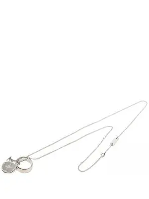 LOUIS VUITTON 2020 Monogram Pendant Necklace Costume Necklace - Silver