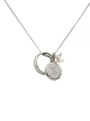 LOUIS VUITTON 2020 Monogram Pendant Necklace Costume Necklace
