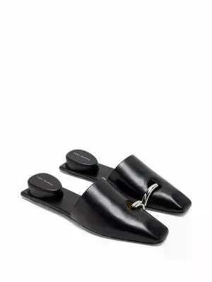 Tory Burch Pierced Leather Mules