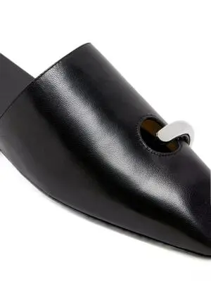 Tory Burch Pierced Leather Mules