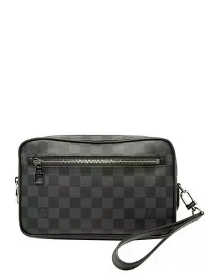 LOUIS VUITTON 2020 Damier Graphite Kasai Clutch Bag