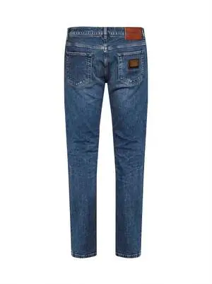Dolce & Gabbana Blue Stretch Cotton Denim Slim Jeans