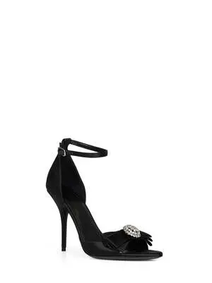 Balenciaga Black Avenue Palazzo 110 Mm Sandals - Multicolor