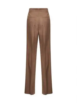 Max Mara Hazelnut Twill Mxmzimino Straight Trousers