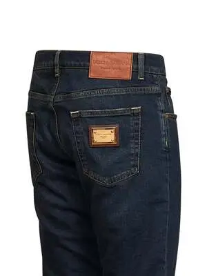 Dolce & Gabbana Blue Stretch Cotton Denim Slim Jeans