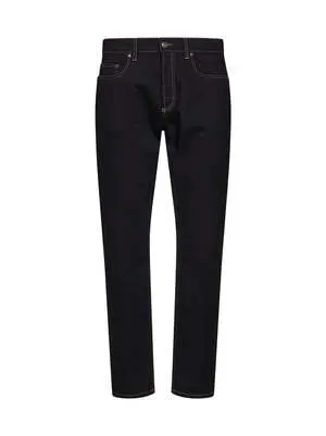 Versace Black Comfort Denim Tapered Jeans