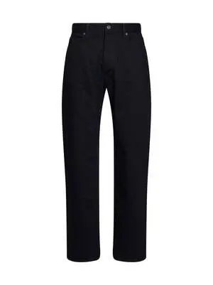 Bottega Veneta Dark Indigo Cotton Denim Straight-leg Jeans