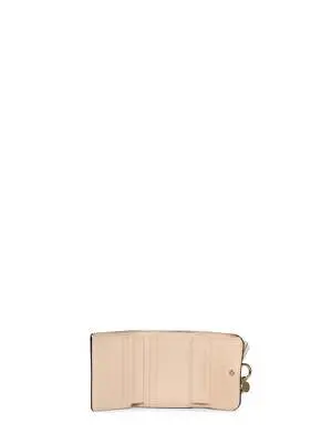 Chloé Cement Pink Alphabet Small Trifold Wallet