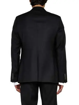 Dolce & Gabbana Black Wool And Silk Miami Single-breasted Blazer