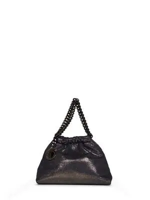 Stella McCartney Dark Navy Falabella Mini Drawstring Crossbody Bag - Multicolor